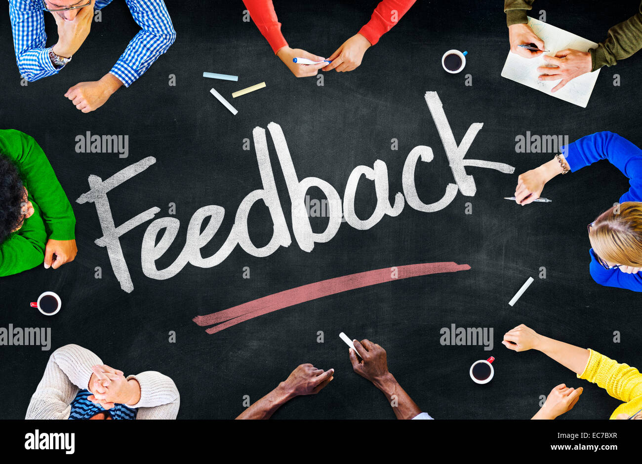 People Working and Feedback Concept Stock Photo - Alamy