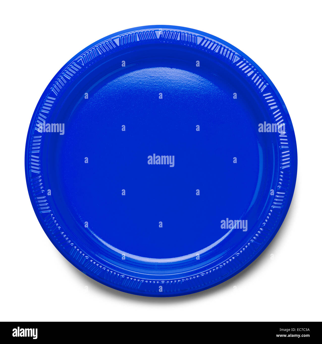Empty Plate Top View Isolated on White Background Stock Photo - Alamy