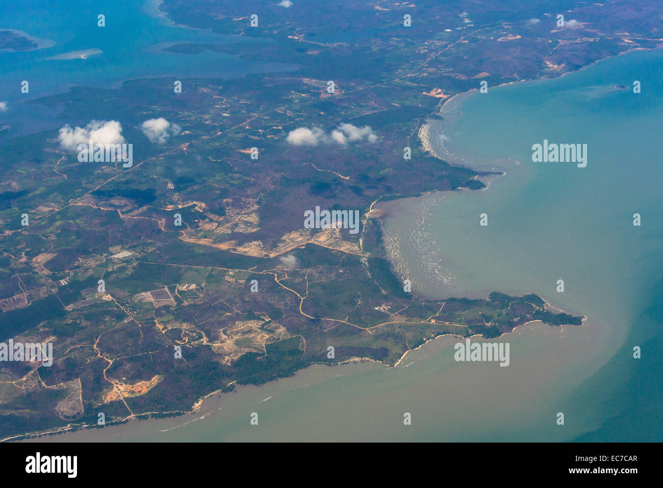 clearing on island Rempang Stock Photo - Alamy