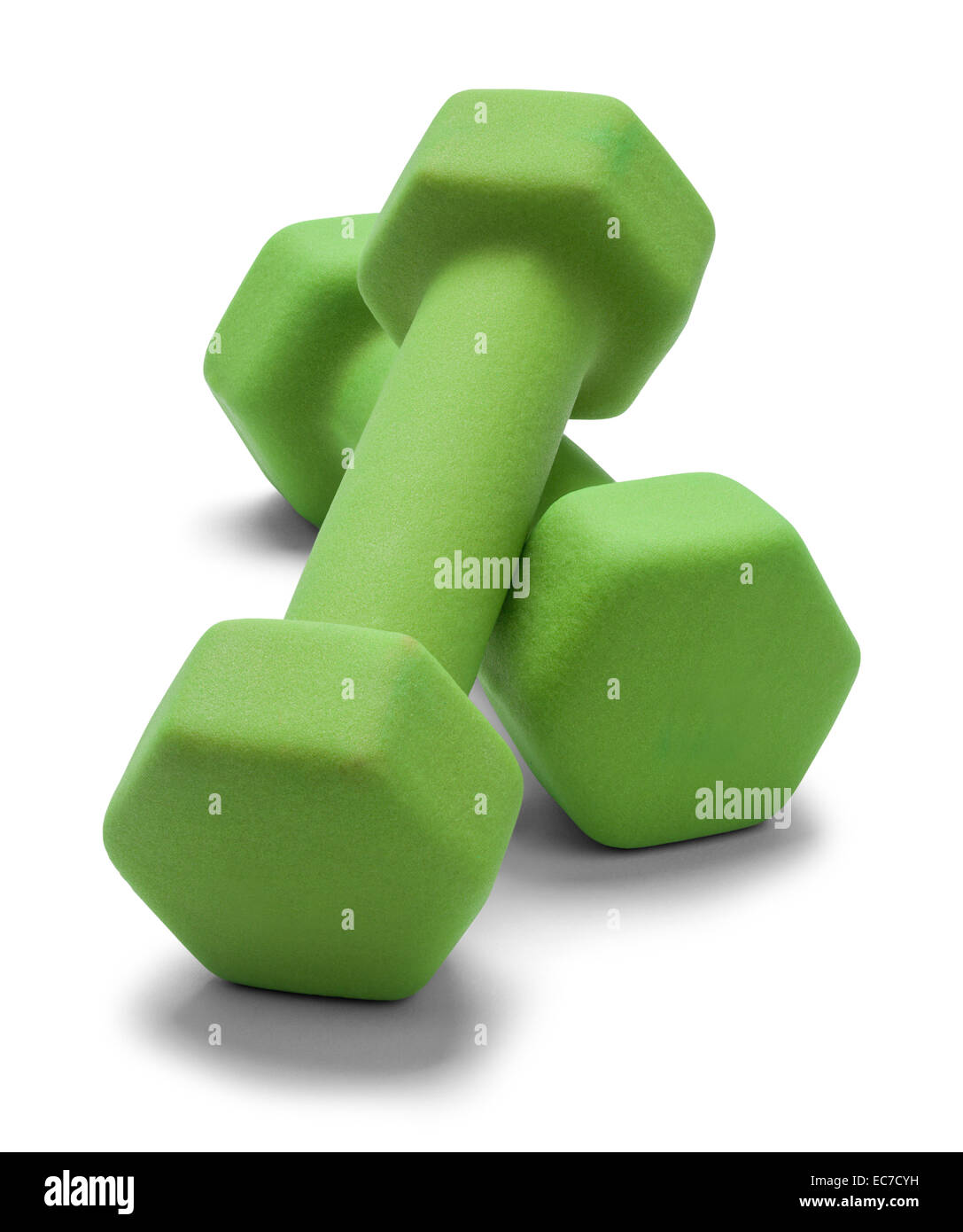 Two green hand weights hi-res stock photography and images - Alamy