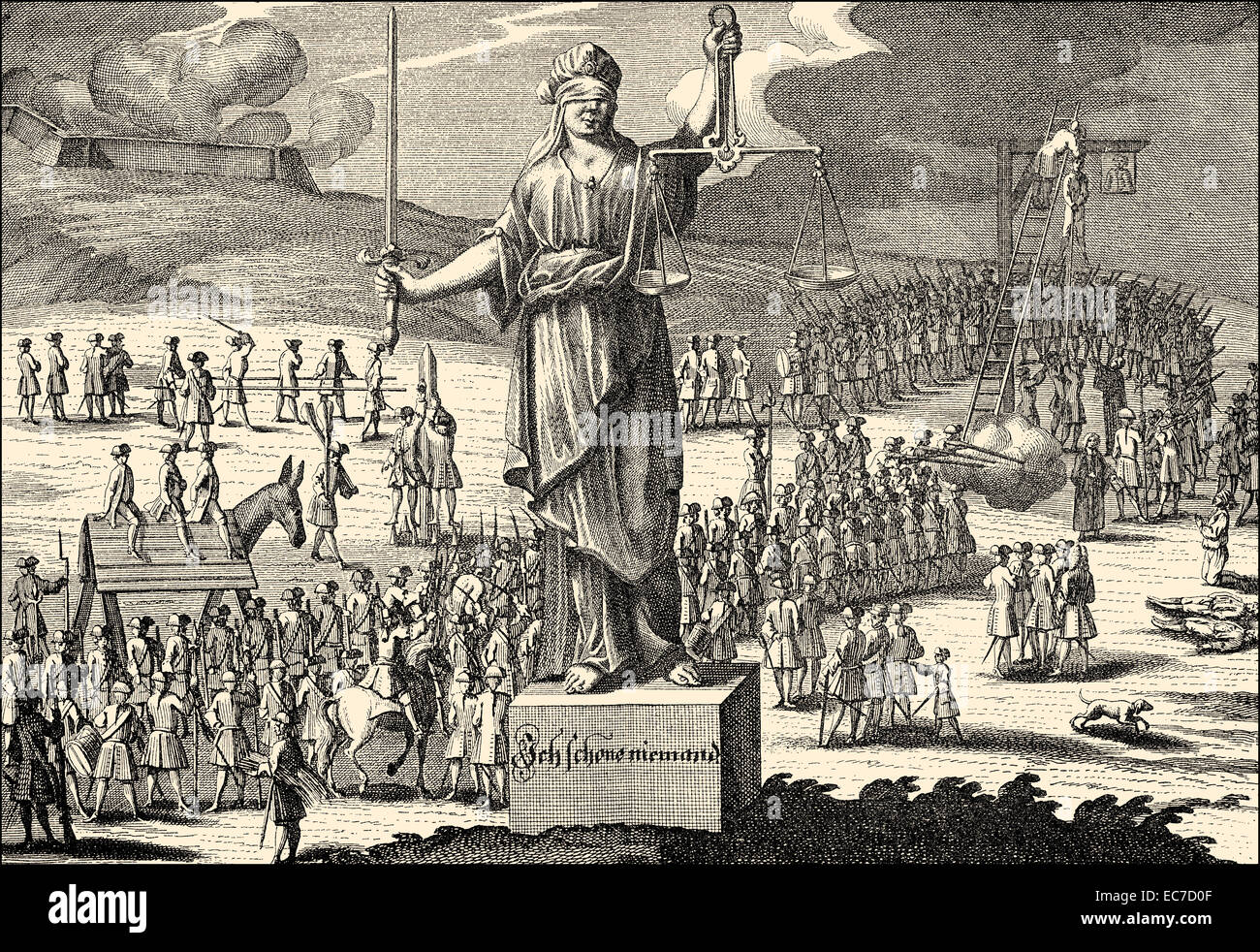 military punishments, Germany, 18th Century Stock Photo - Alamy