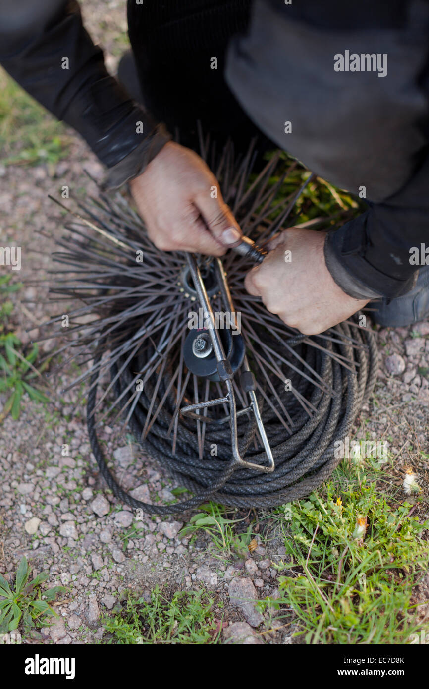 Germany, working tools of chimney sweep Stock Photo - Alamy