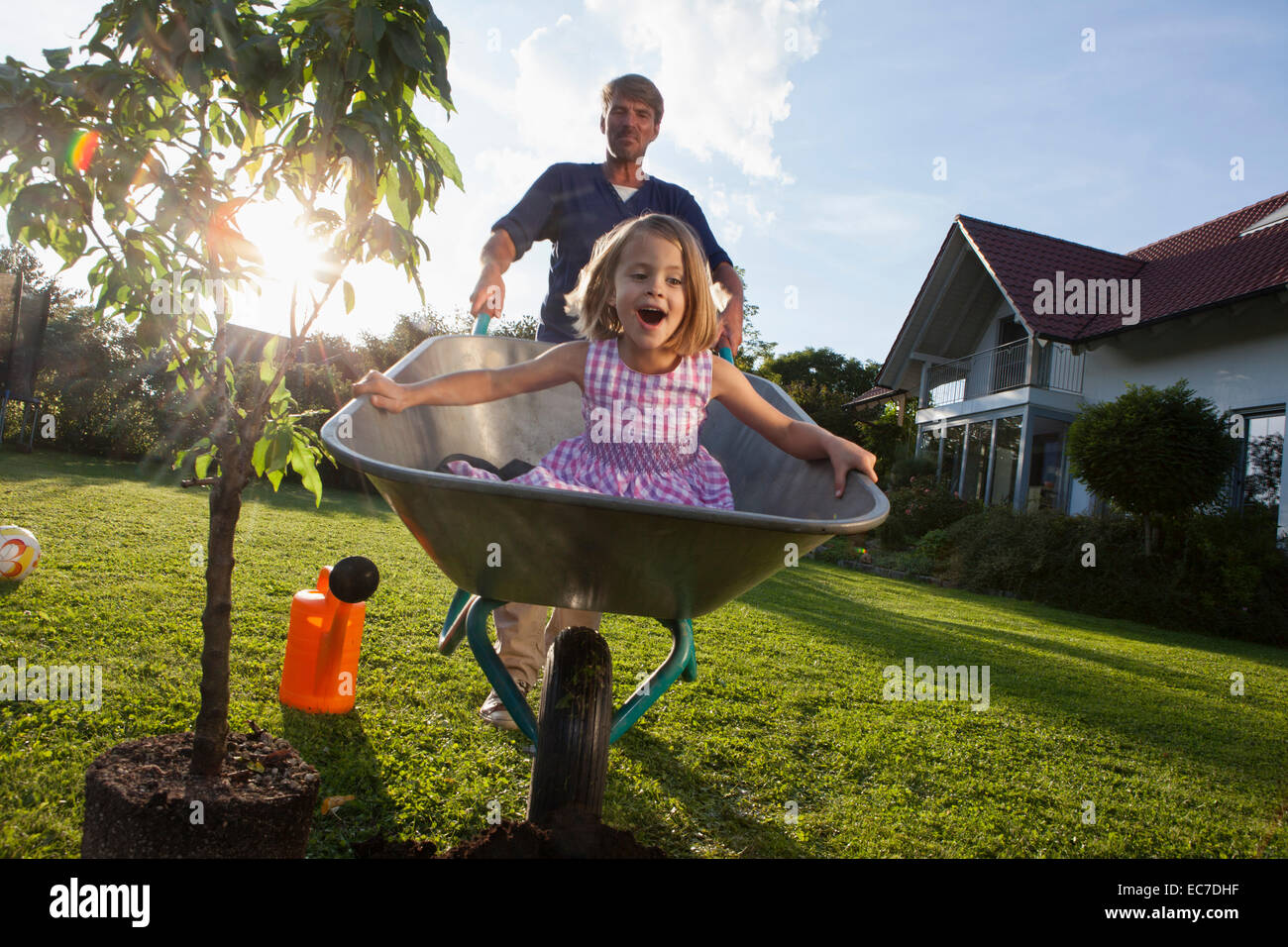 Wheelbarrow planting hi-res stock photography and images - Alamy