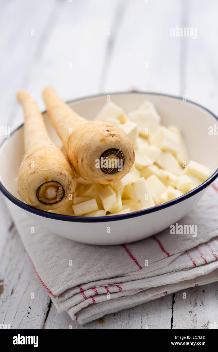 Diced parsnip hi-res stock photography and images - Alamy