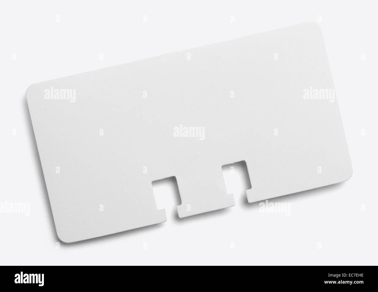 Blank Business Directory Card Isolated on White Background Stock Photo ...
