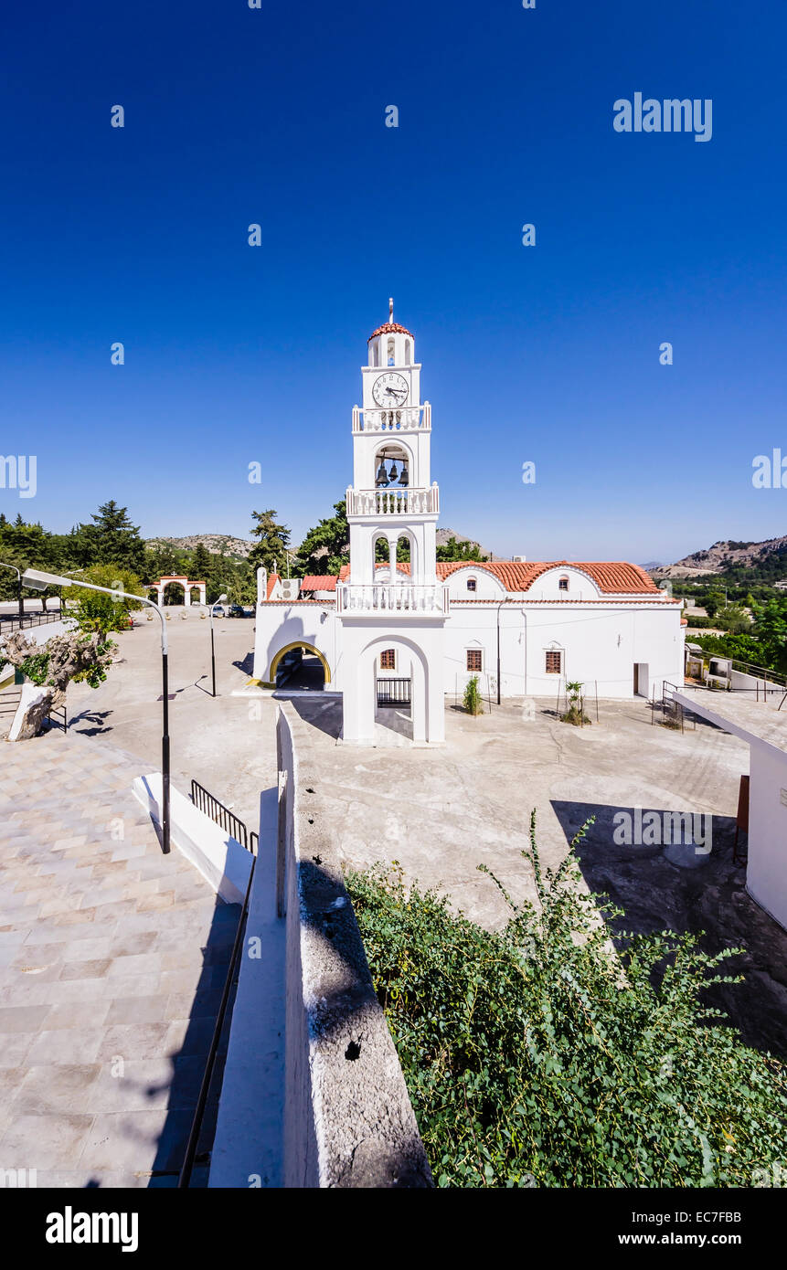 Greece, Aegean Islands, Rhodes, Church Moni Tsambik Stock Photo - Alamy