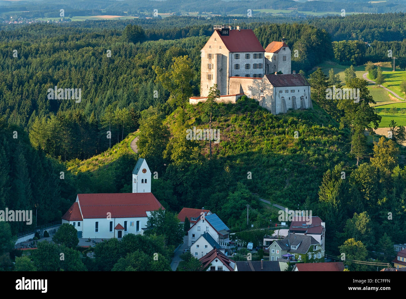 Germany, Baden-Wuerttemberg, Ravensburg, Waldburg Castle Stock Photo ...