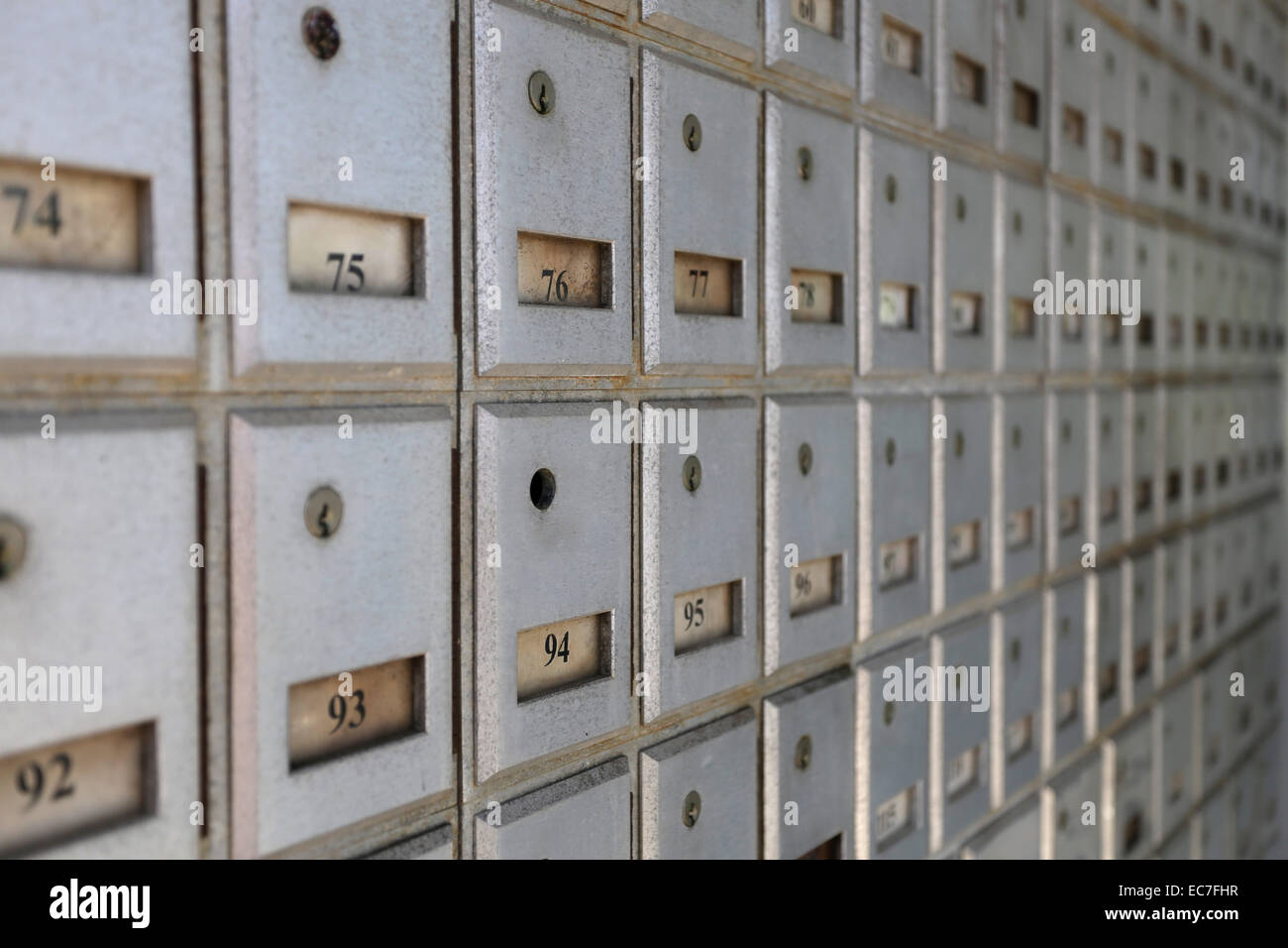 PO boxes on Cayman Islands Stock Photo - Alamy