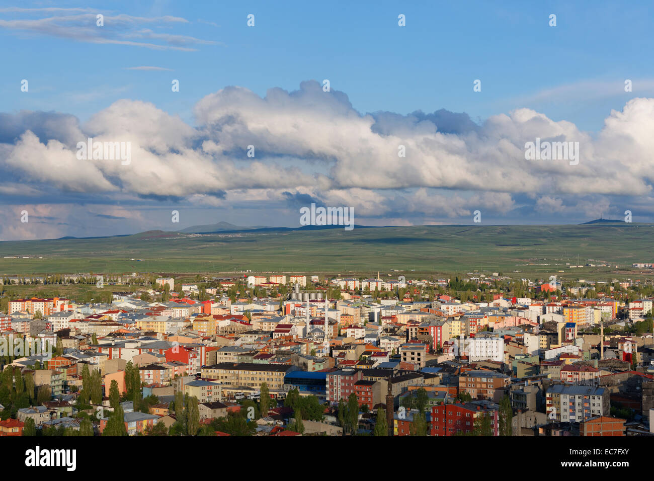 Turkey, Kars Province, Kars, view to city from citadel Stock Photo - Alamy