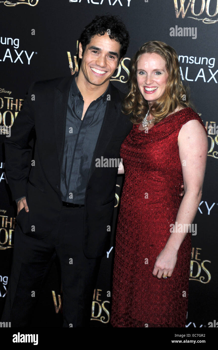Adam Jacobs attends the 'Into The Woods' world premiere at the Ziegfeld ...