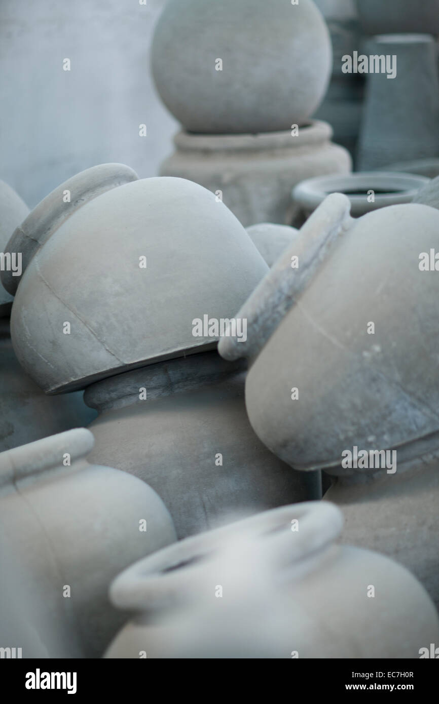 South Africa, Pots and molds in pot factory Stock Photo - Alamy