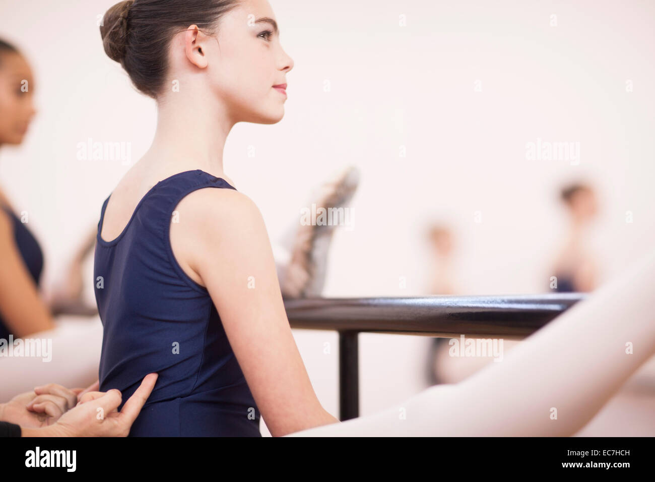 Young female ballet dancers practicing Stock Photo - Alamy
