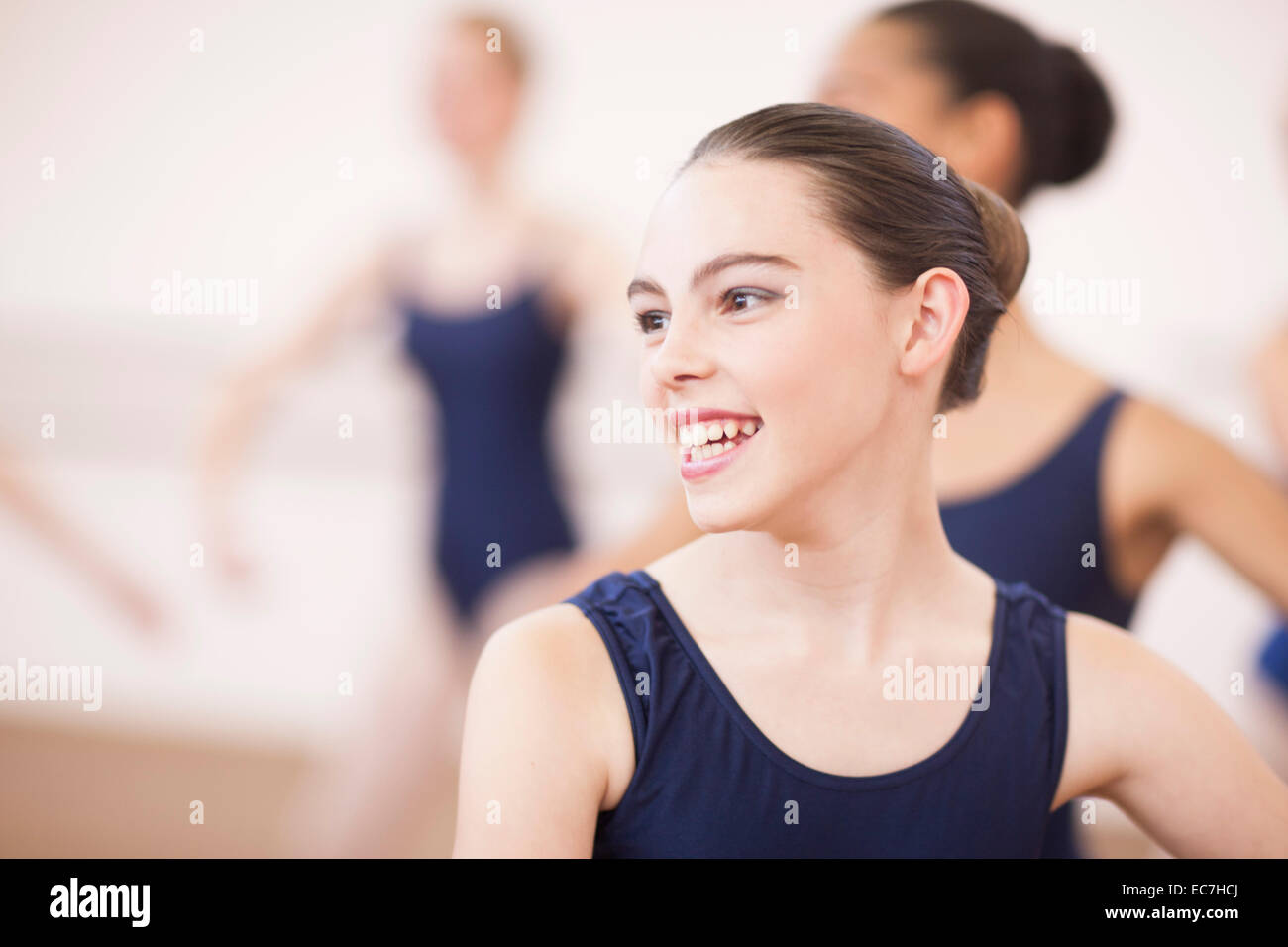 Young female ballet dancers practicing Stock Photo - Alamy