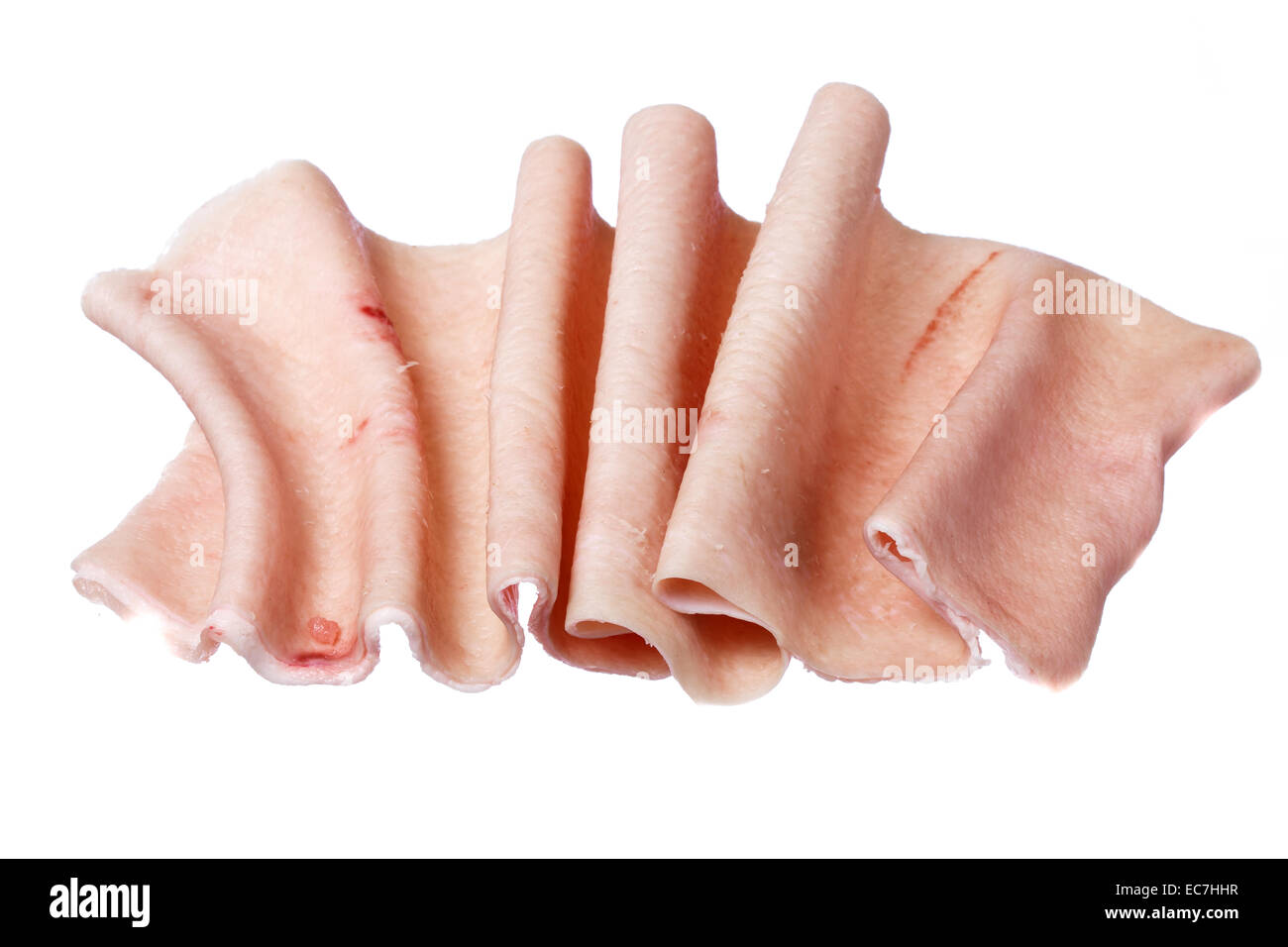 Pork fat isolated on white background Stock Photo - Alamy