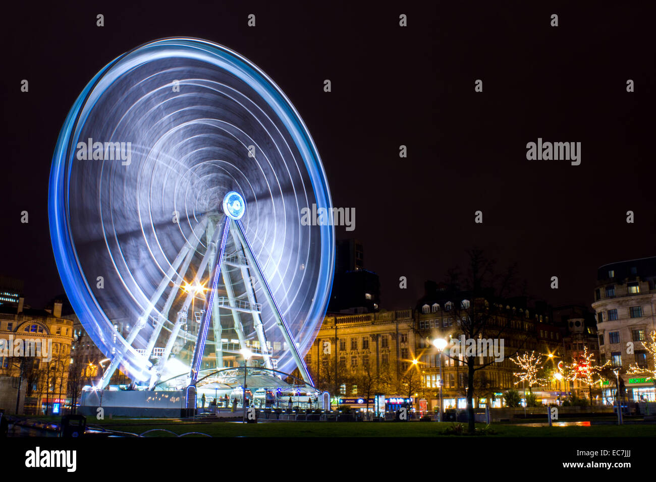 Wheel of Manchester Stock Photo - Alamy
