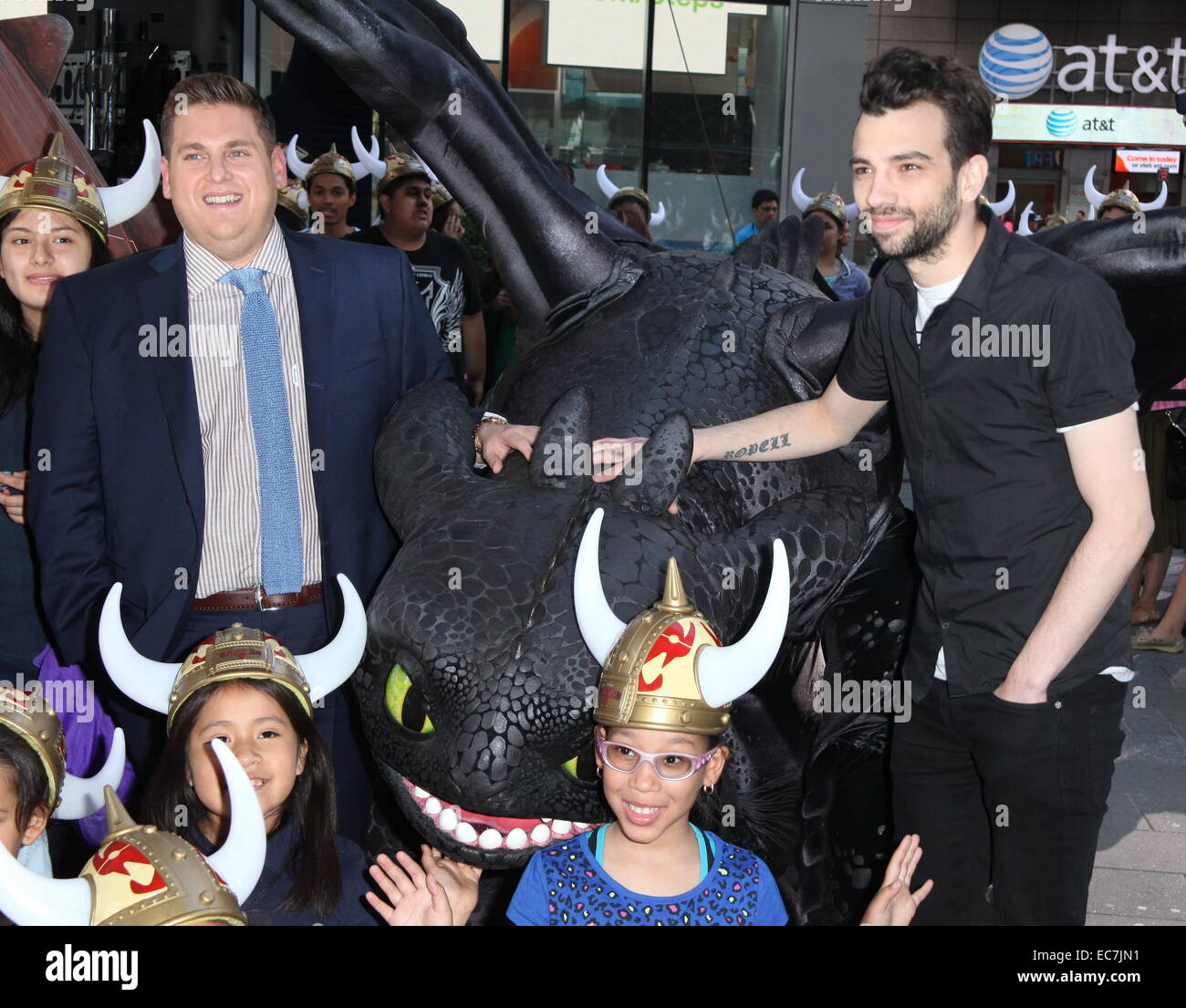 'How to Train Your Dragon 2' photocall in Times Square Featuring: Jonah ...