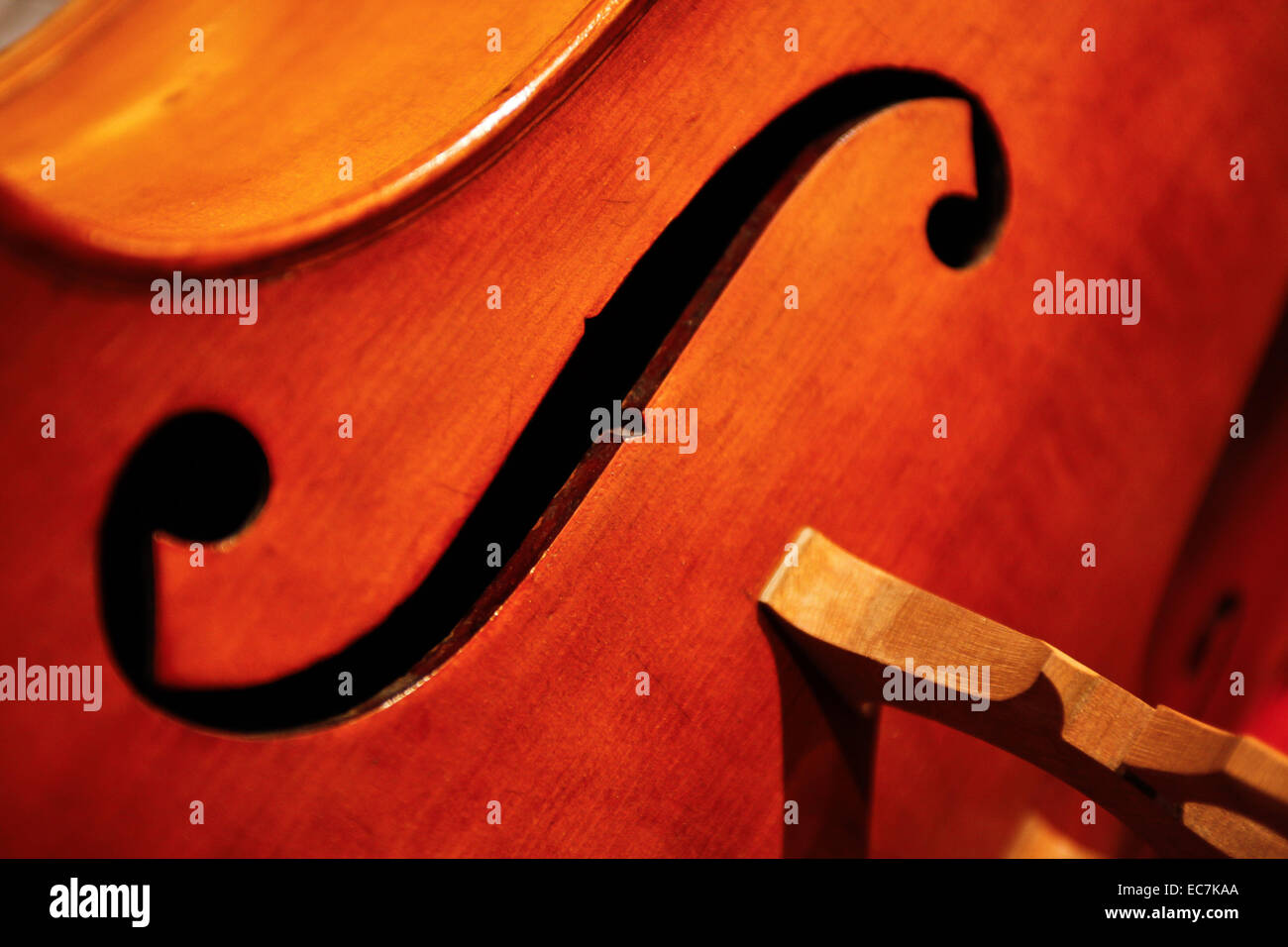 sound hole - detail shot of a Violoncello; musical instrument Stock ...