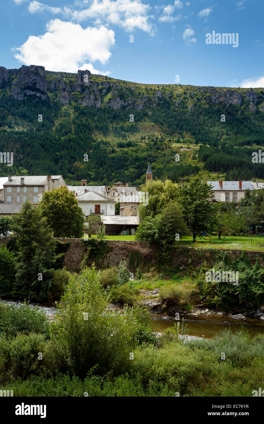 Florac french village Lozère Languedoc-Roussillon France national park ...