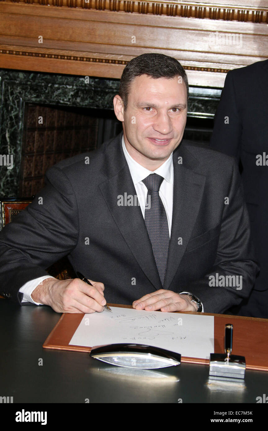 Hamburg, Germany. 8th Dec, 2014. Vitali Klitschko, former boxer now ...
