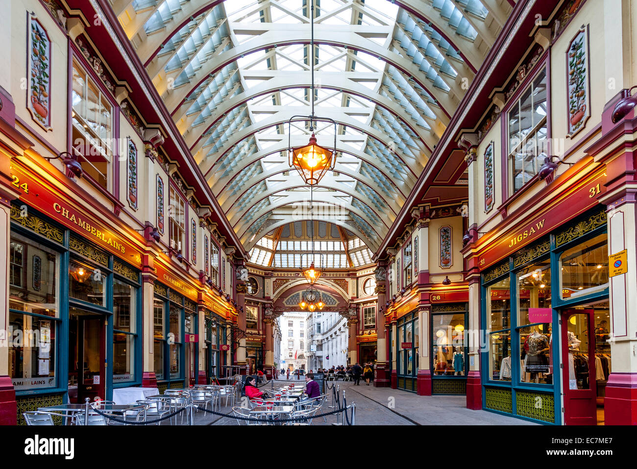 Leadenhall Market Interior, London, England Stock Photo - Alamy