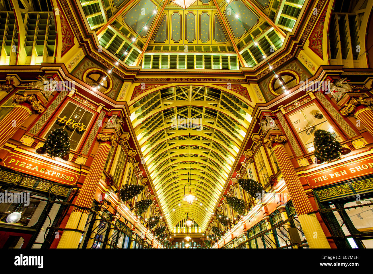 Leadenhall Market Interior, London, England Stock Photo - Alamy