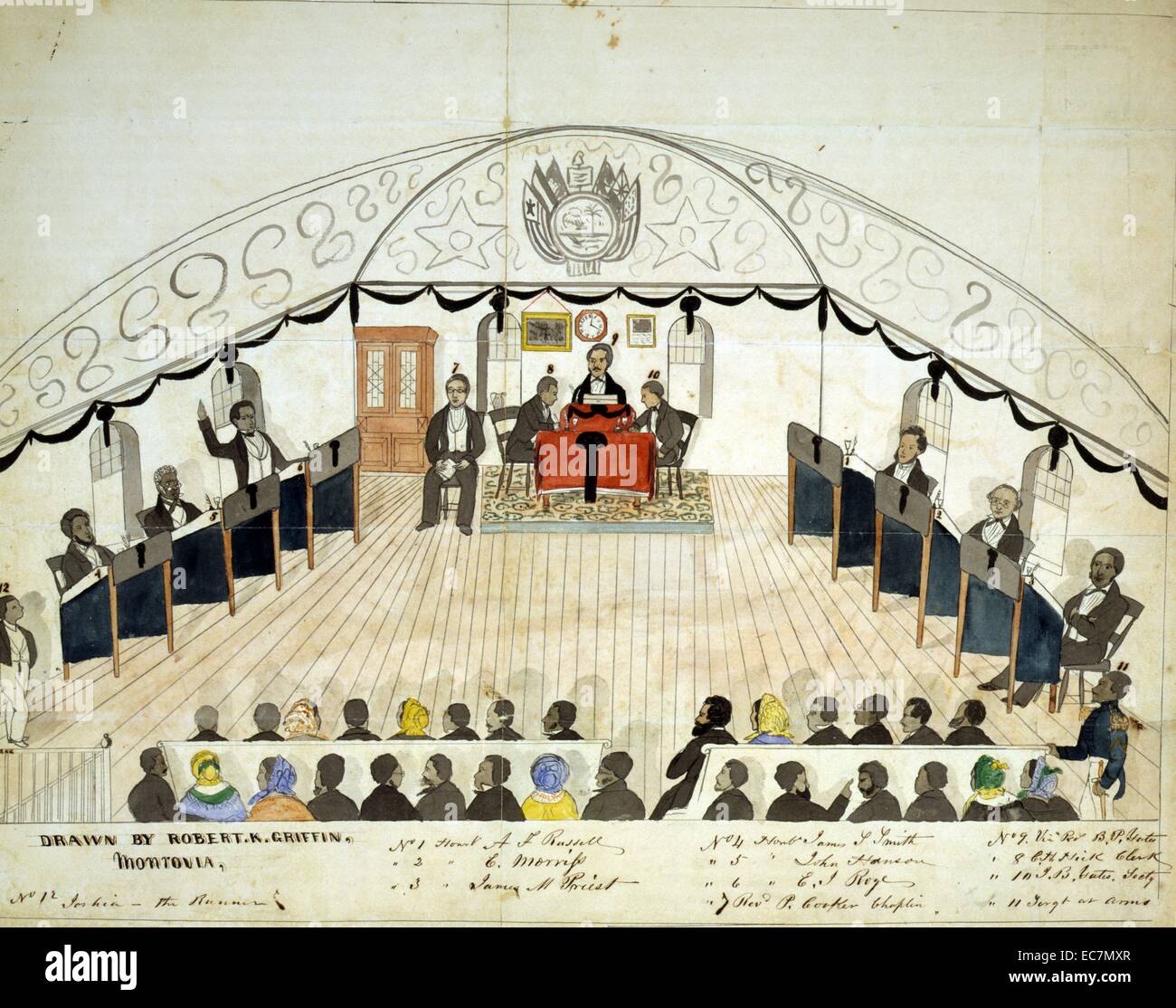 Liberian senate by Robert Griffin Stock Photo - Alamy
