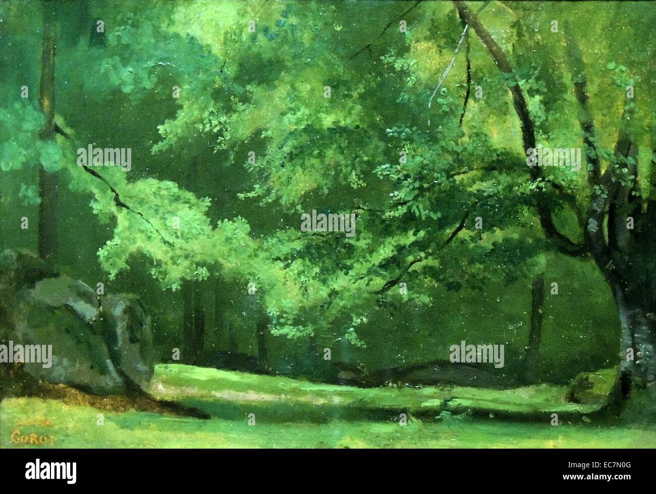 Camille corot forest landscape hi-res stock photography and images - Alamy