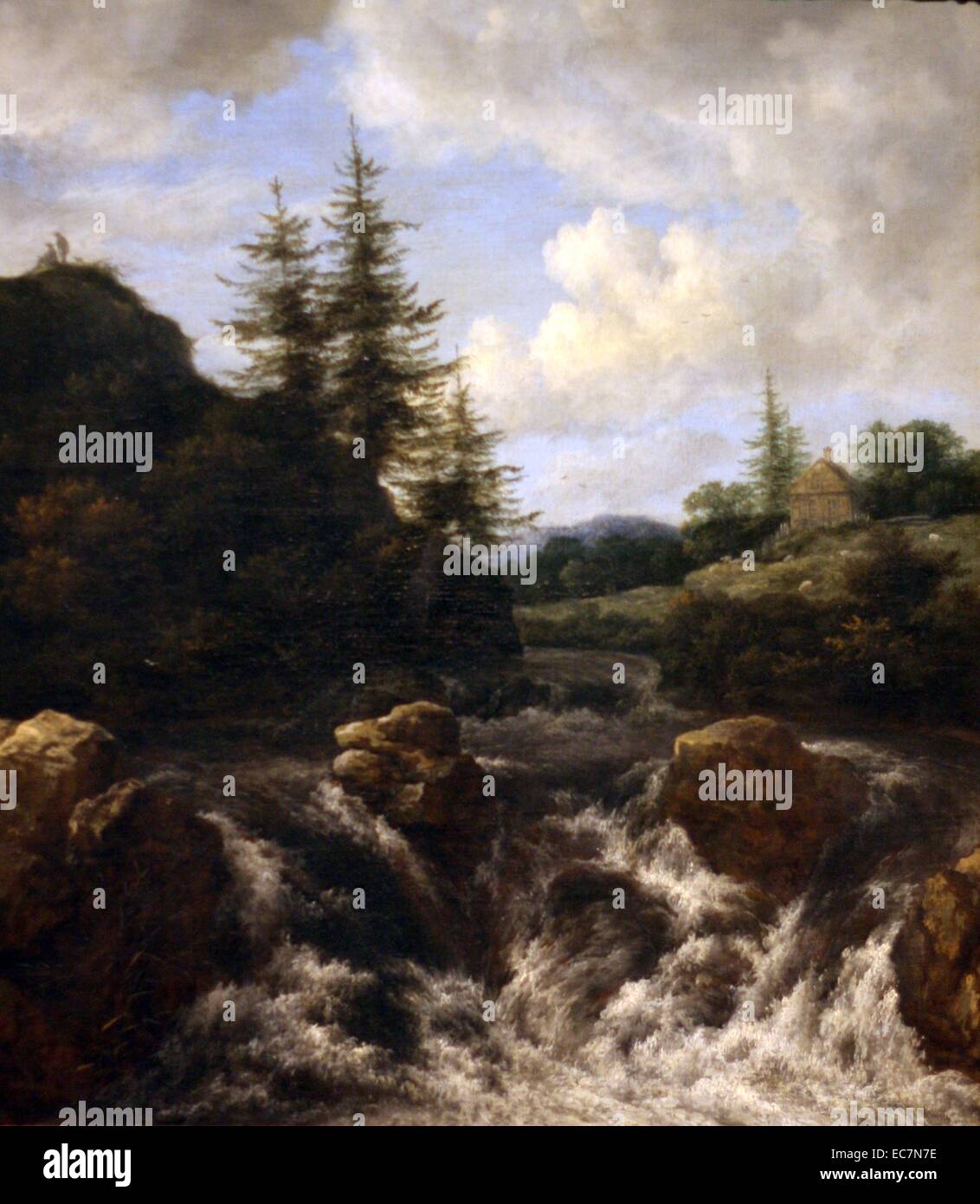 Jacob van Ruisdael (1628-1682) Landscape with a Waterfall. Ruisdael ...