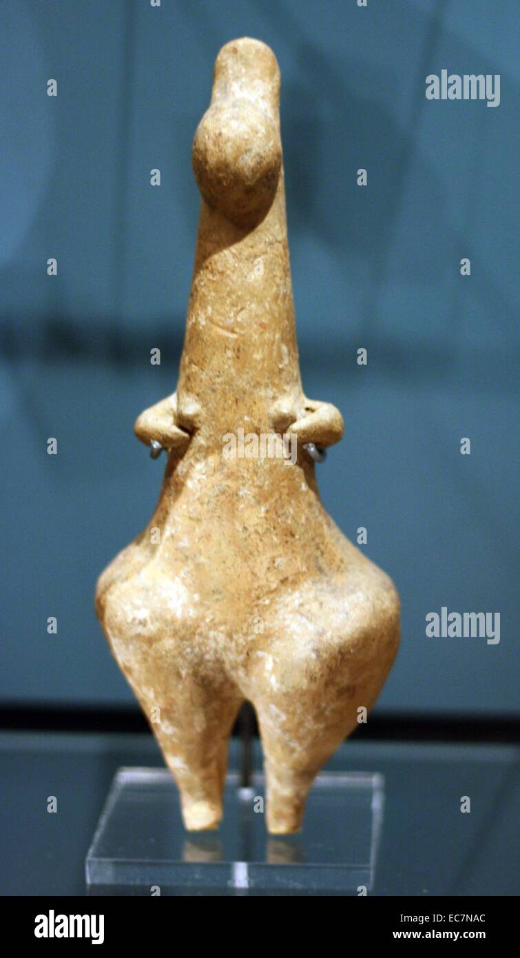 Ceramic statuette woman marlik figurine early human art hi-res stock ...