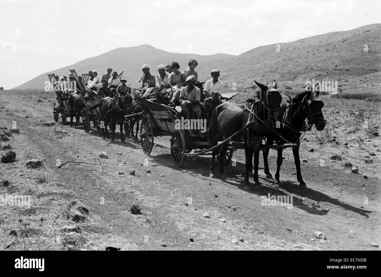 Jewish settlers arriving. Jewish colonies and settlements. Commencing a ...