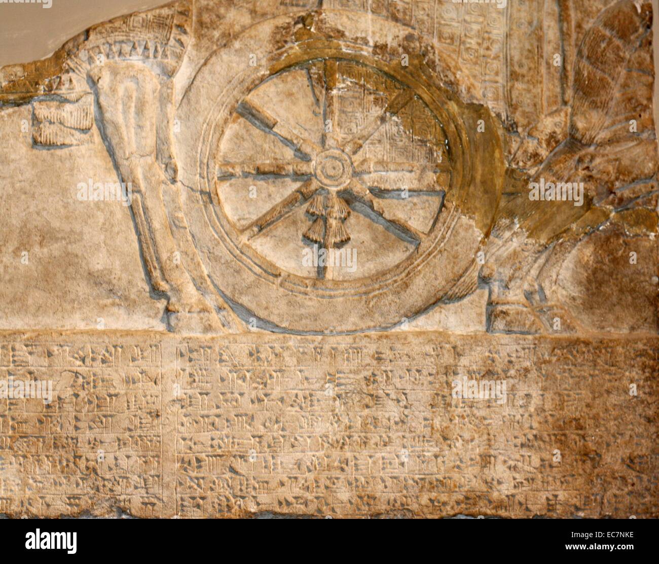 Sumerian Chariot With Flank Wheels