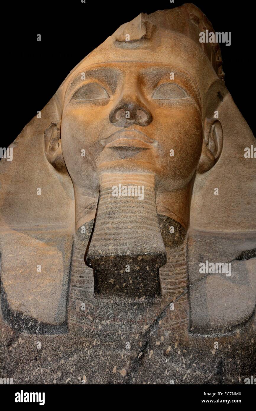 Ramesses II, 19th Dynasty, 1270 BC. From the Ramesseum, western Thebes ...