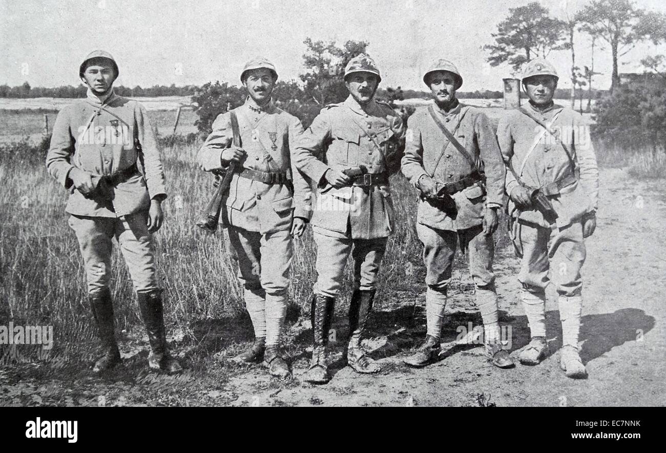 World War One French military unit, Lt. Balestier, Sgt Lejeune, Cpl ...