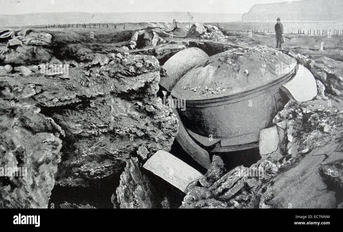 Destroyed fortifications a t Liege in world war one Stock Photo - Alamy