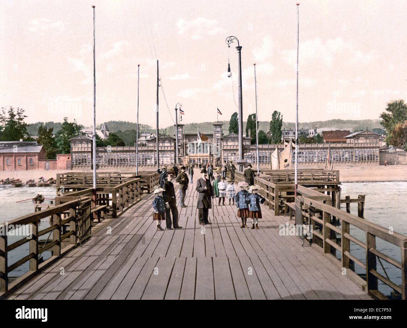 Beach, Zoppot, West Prussia, Germany (Sopot, Poland Stock Photo - Alamy