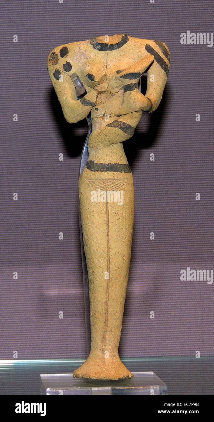 Clay figurines and models. These were probably made for ritual purposes ...