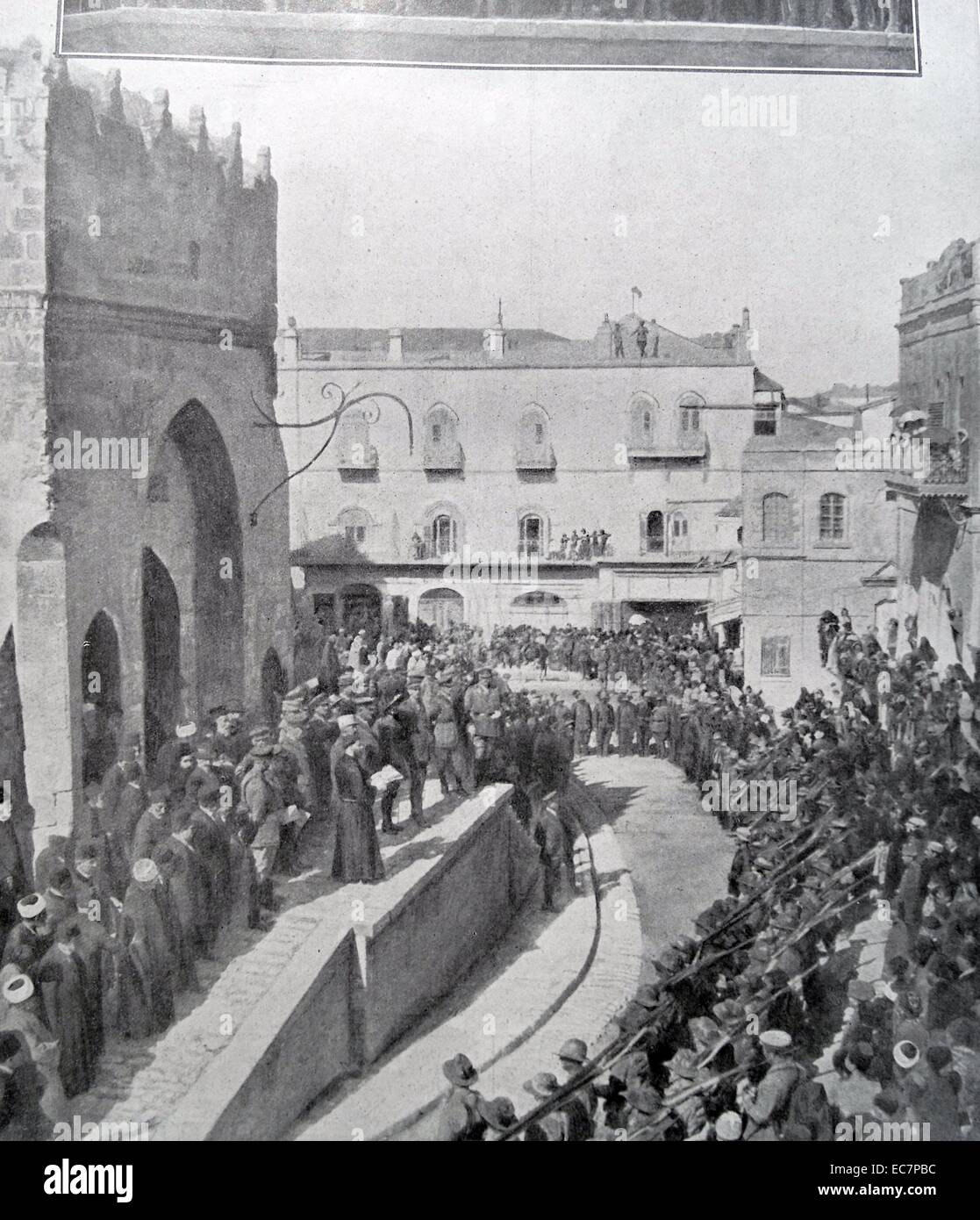 General Allenby enters Jerusalem 1917 Stock Photo - Alamy