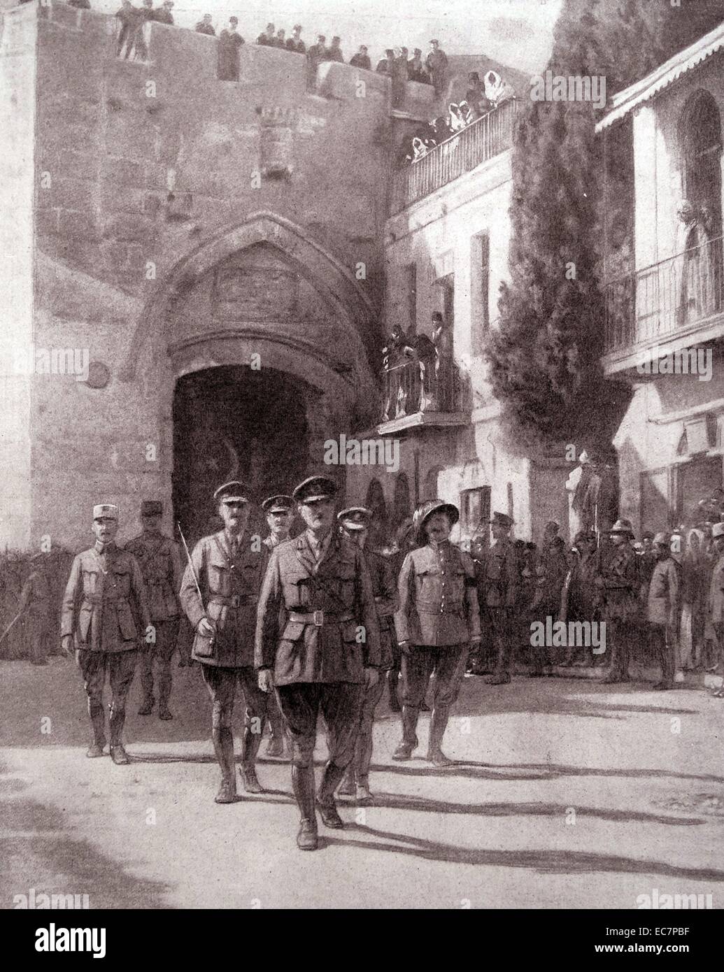 General Allenby enters Jerusalem 1917 Stock Photo - Alamy