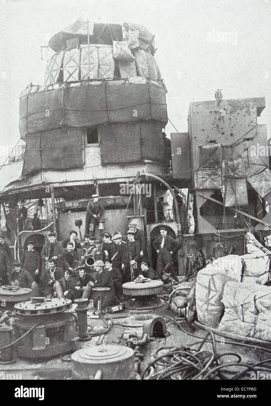 British navy battle of zeebrugge hms vindictive hi-res stock ...