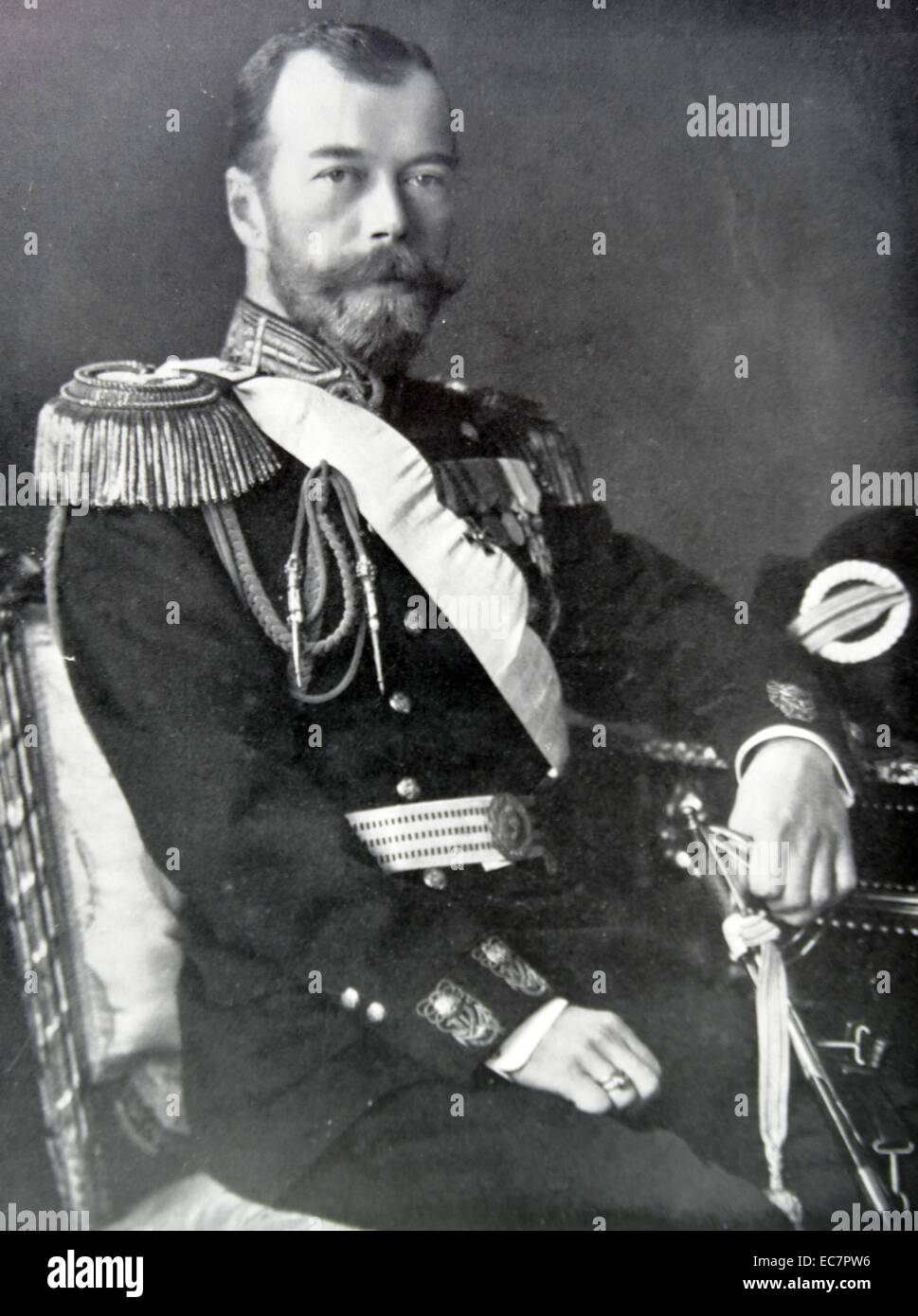 Nicholas II (1868 – 17 July 1918) the last Emperor of Russia Stock ...