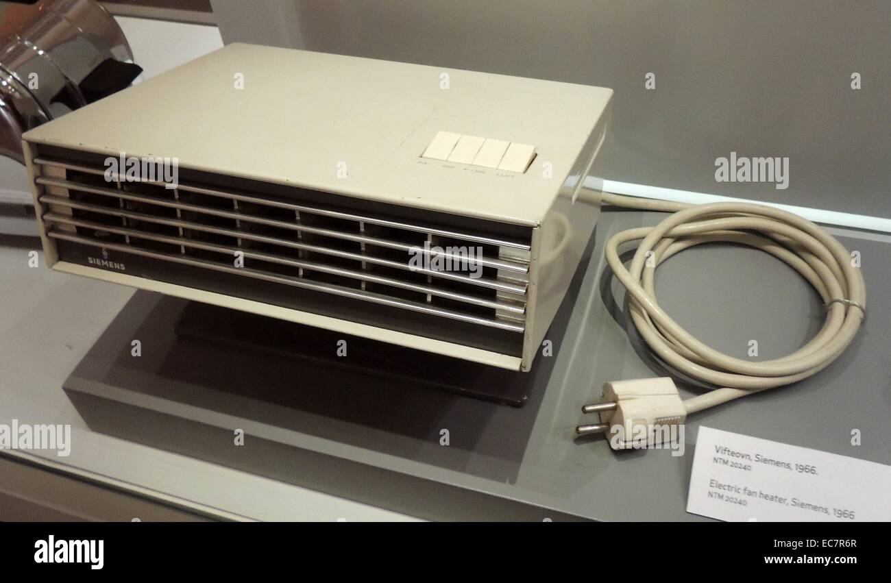 Electric fan heater, Siemens, 1966 Stock Photo - Alamy