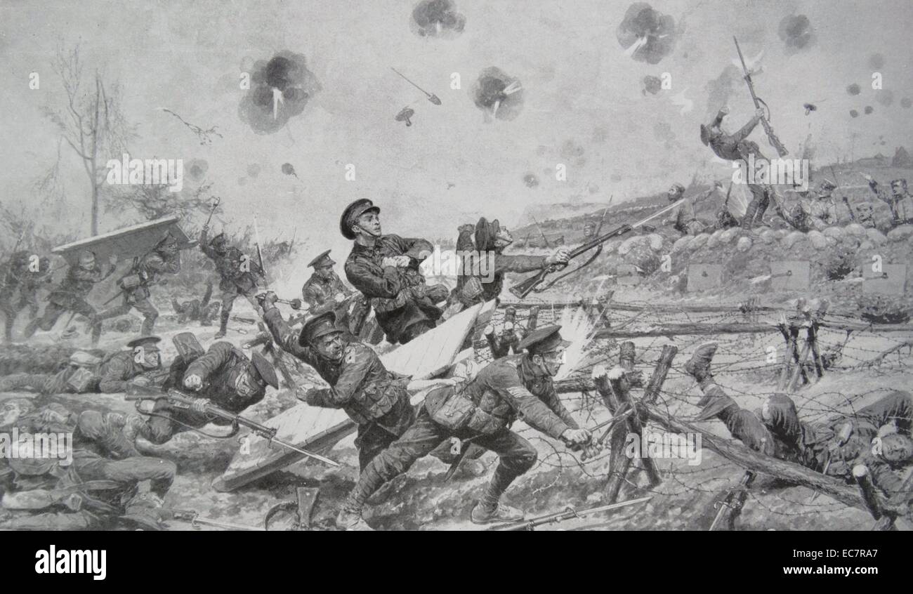 Close proximity fighting between German nd British forces in the ...