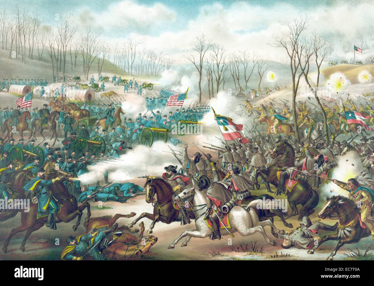 The Battle of Stones River or Second Battle of Murfreesboro (in the ...