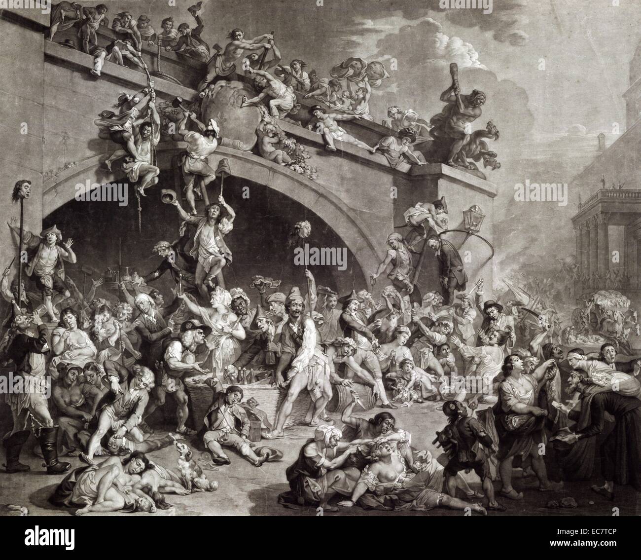 The French revolution 'The plundering of the King's cellar' Paris, 10th ...