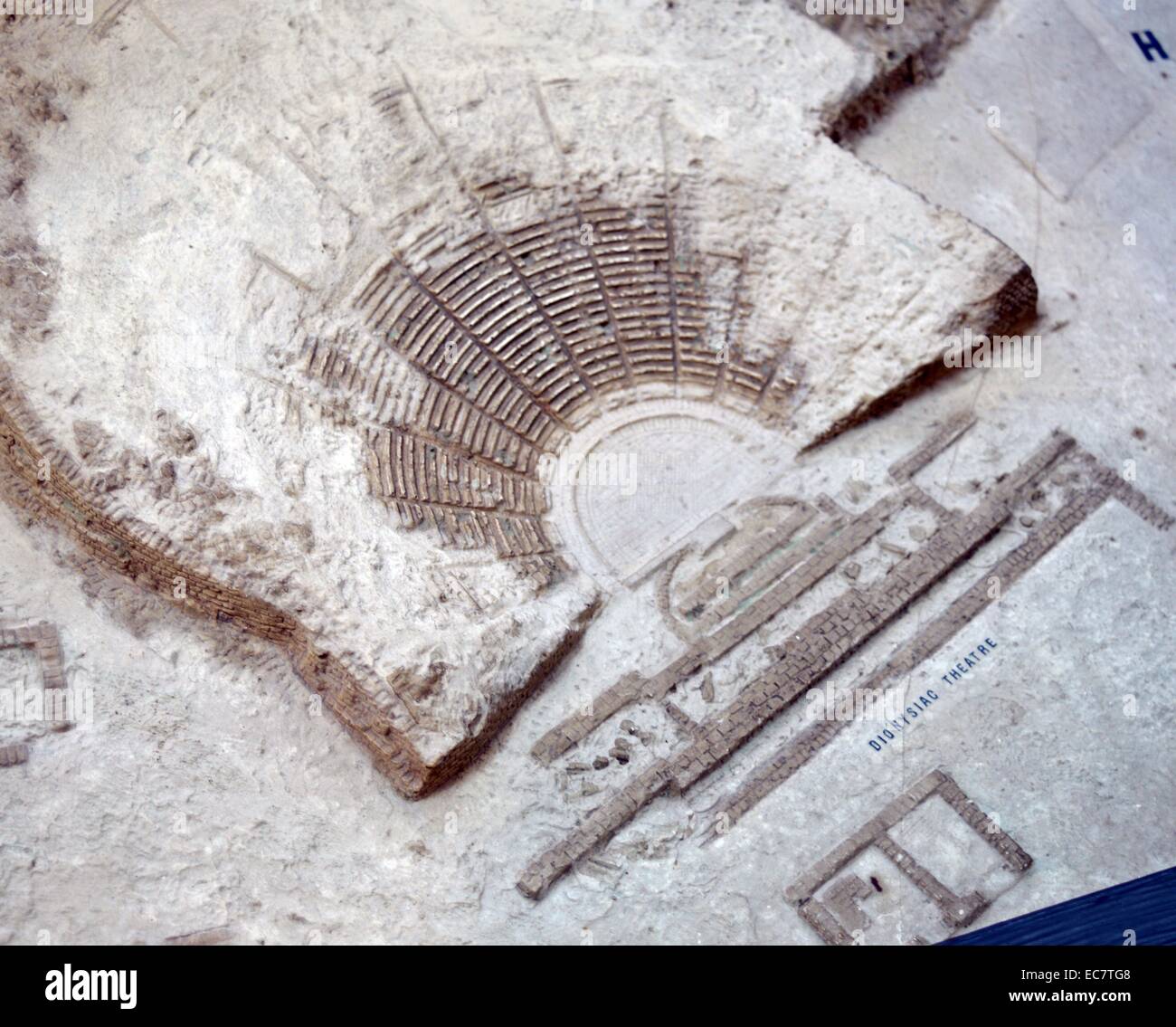 Model of Athenian Acropolis. The model shows the state of the Acropolis ...