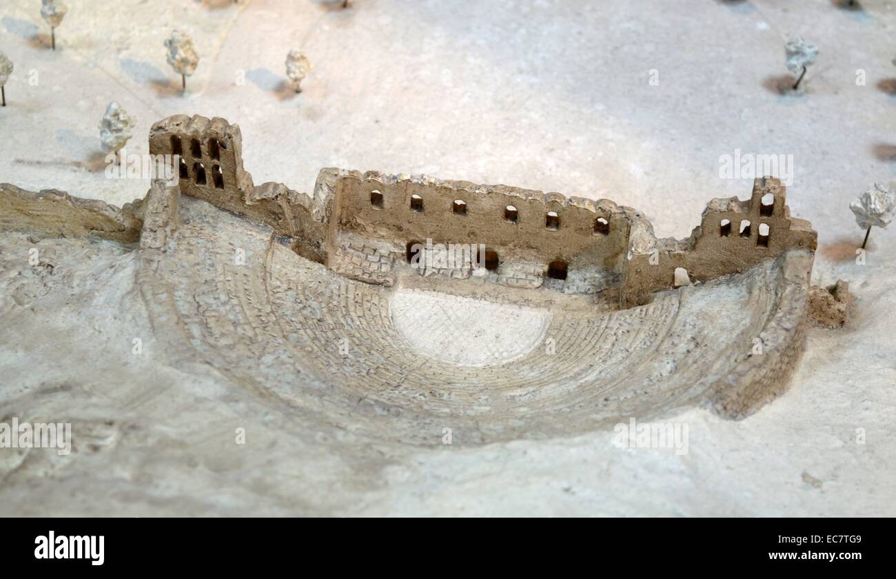 Model of Athenian Acropolis. The model shows the state of the Acropolis ...