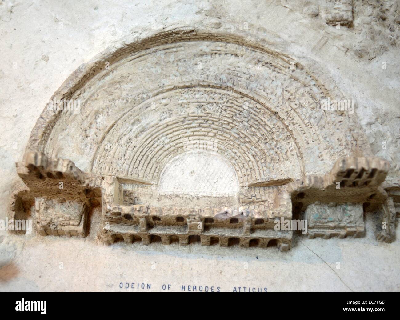 Model of Athenian Acropolis. The model shows the state of the Acropolis ...