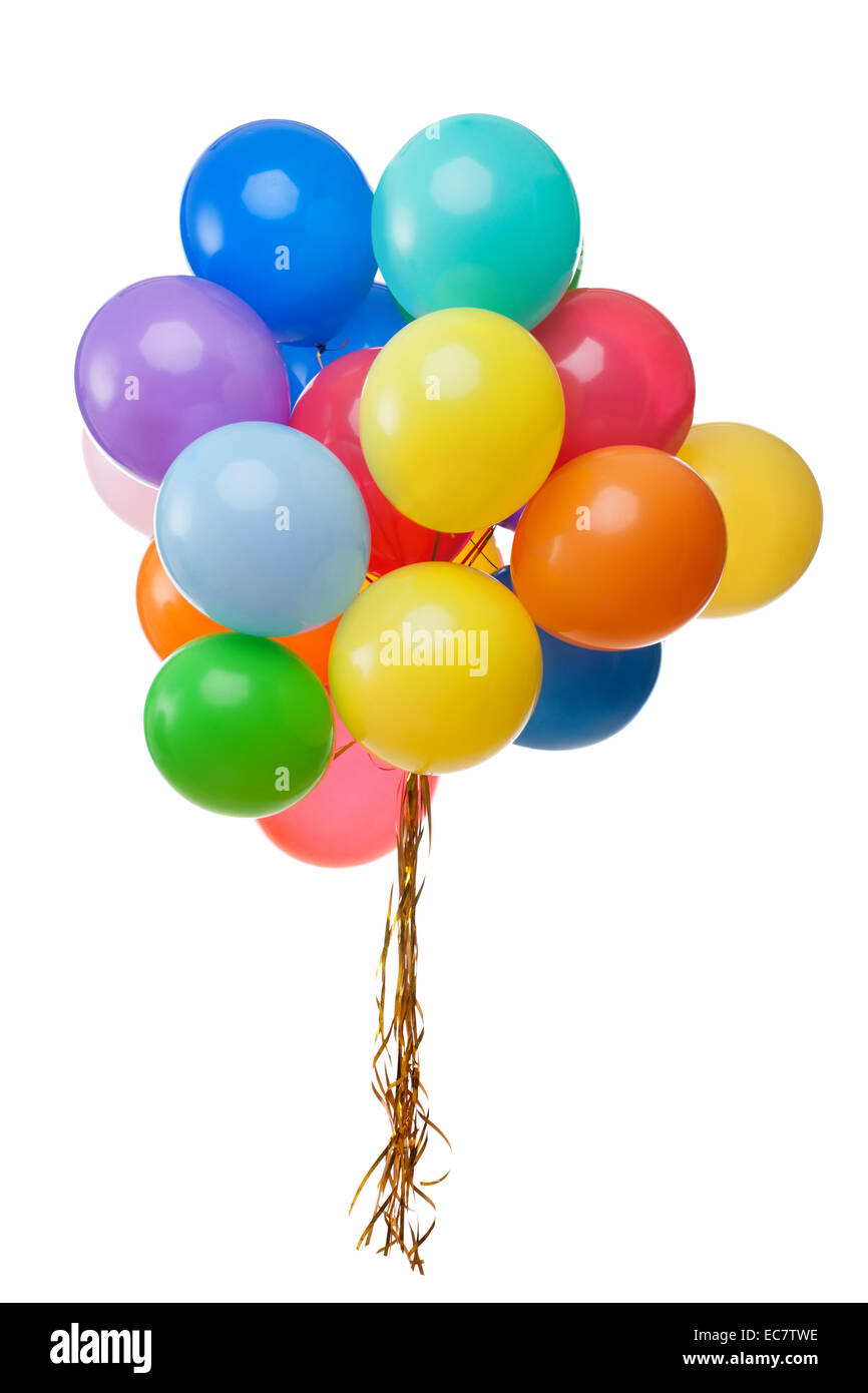 Group balloons on string Cut Out Stock Images & Pictures - Alamy