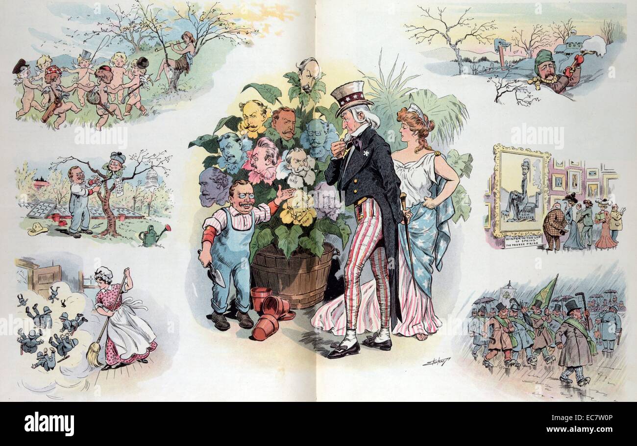 The joyous ides of March' President Theodore Roosevelt showing Uncle ...