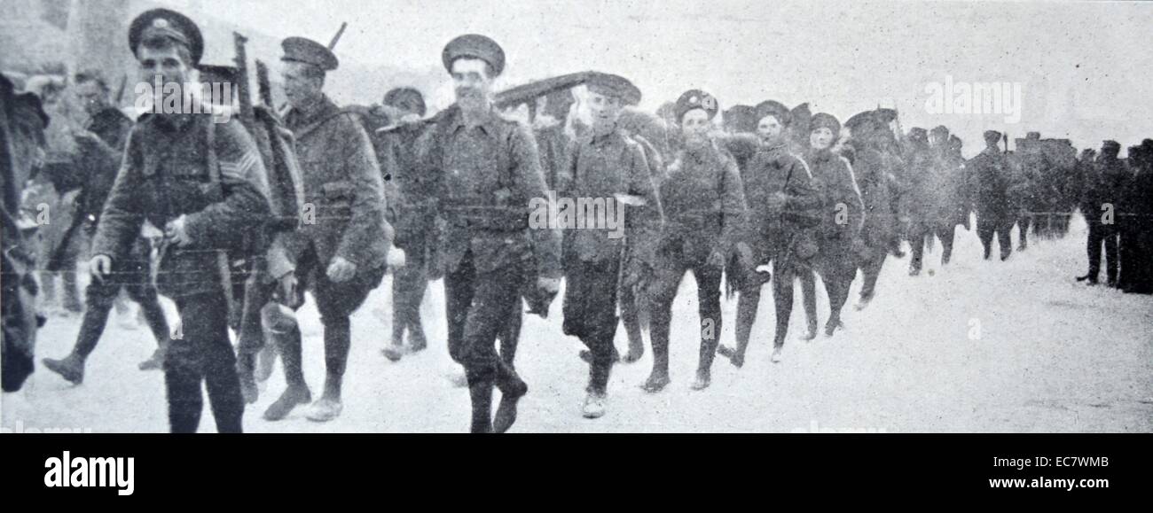 British troops in France in World war One 1915 Stock Photo - Alamy